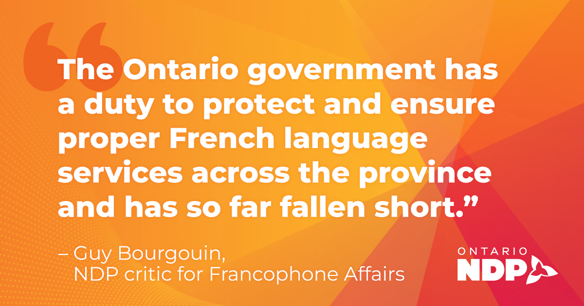 New stats show Ford failing to protect French language, says Ontario ...