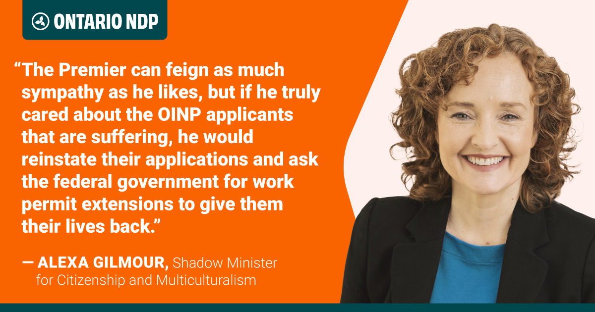 GILMOUR: Ford’s sympathy rings hollow for suffering OINP applicants ...